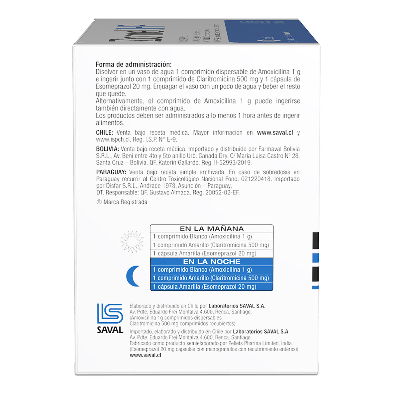 Zomel HP Triterapia 1 g/500 mg/20 mg 14 Blister | Farmacias Ahumada