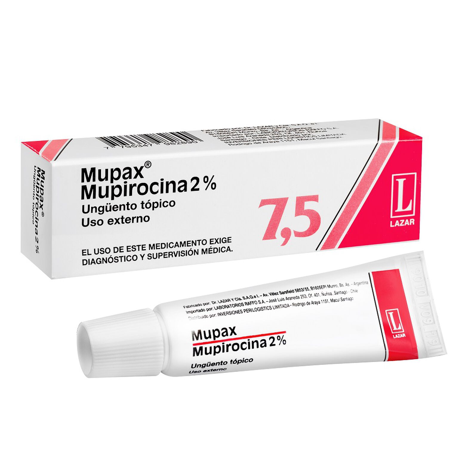 Mupax 2% x 7 g | Ungüento Tópico