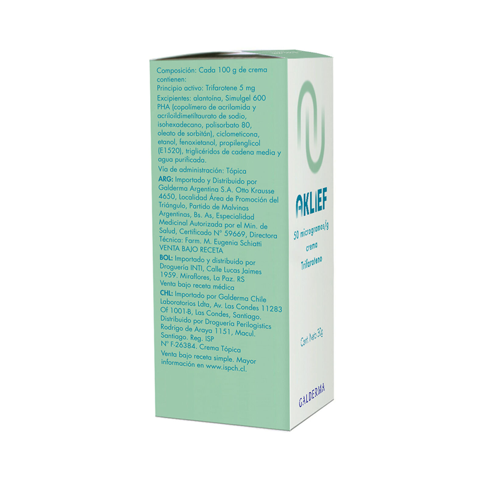 Aklief 0,005% crema tópica 30g