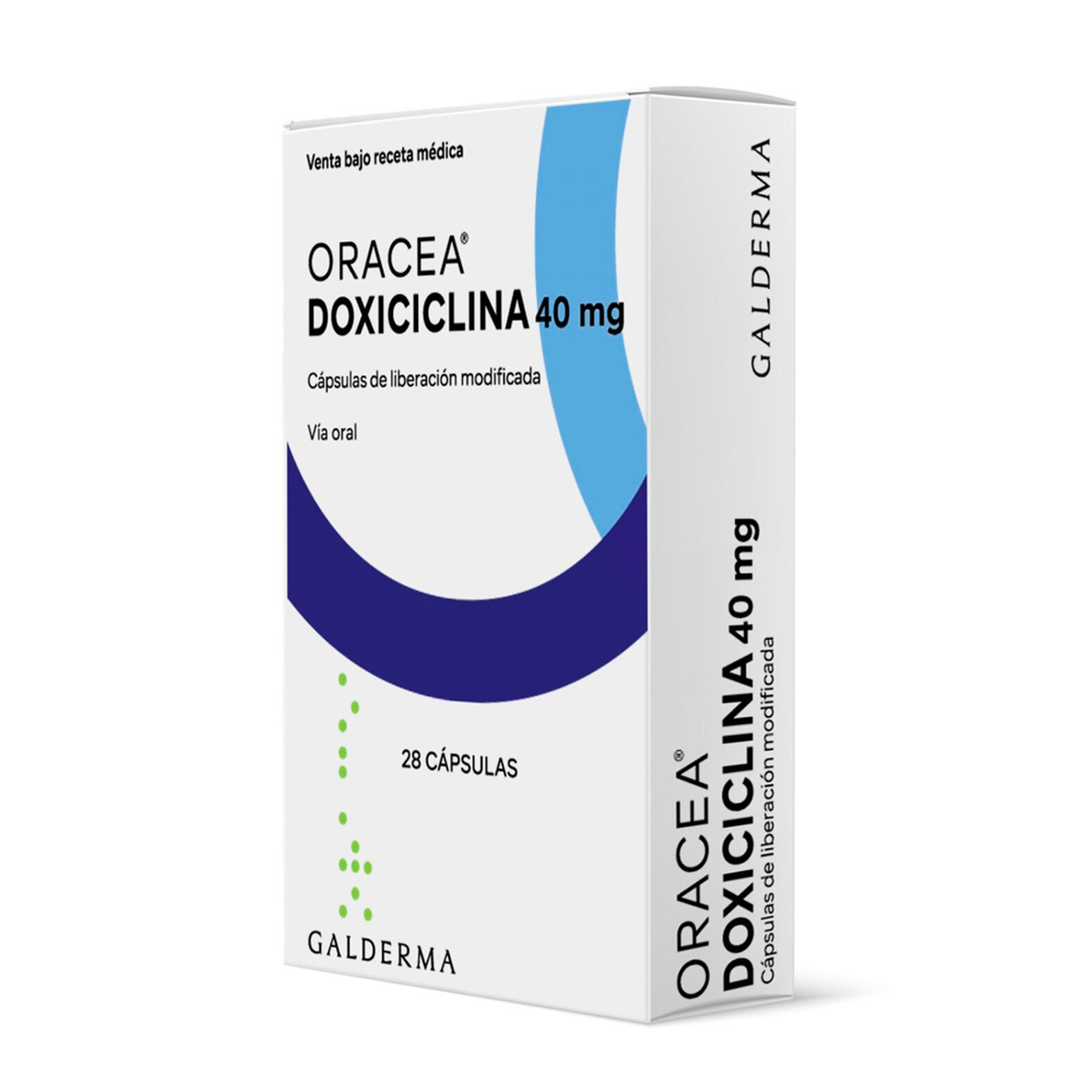 Oracea 40 mg x 28 Cápsulas con Microgranulos de Liberacion modificada ...