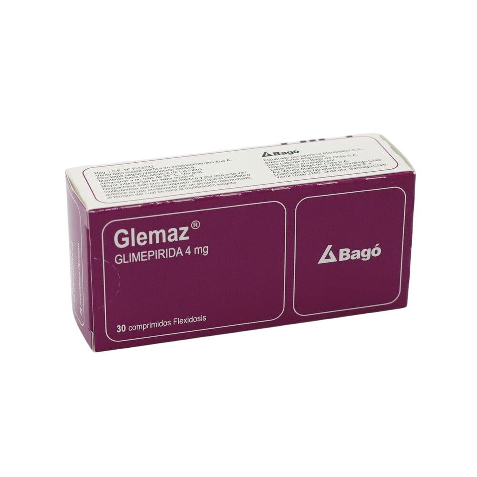 Glemaz 4 mg x 30 comprimidos