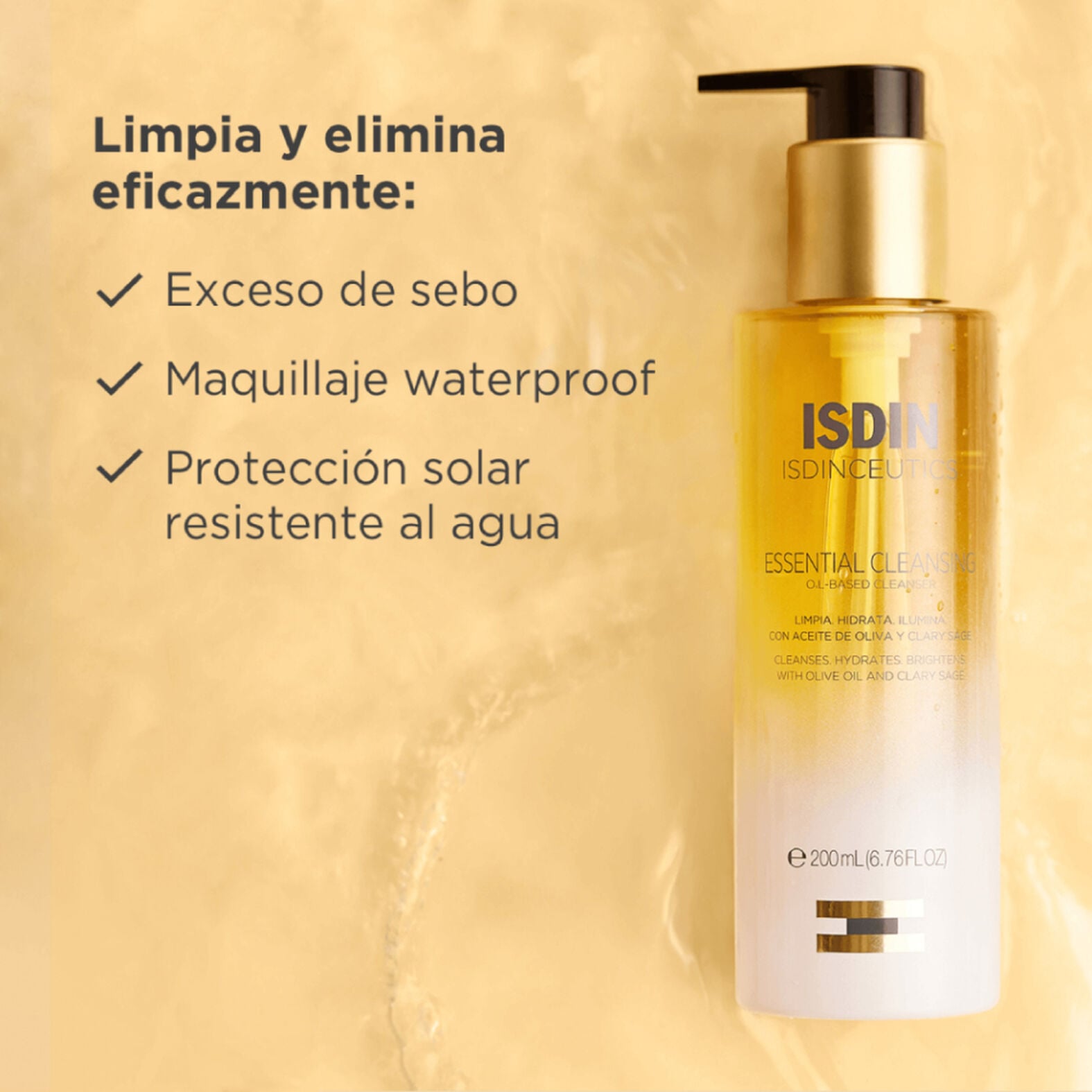 Aceite limpiador Isdin 200ml