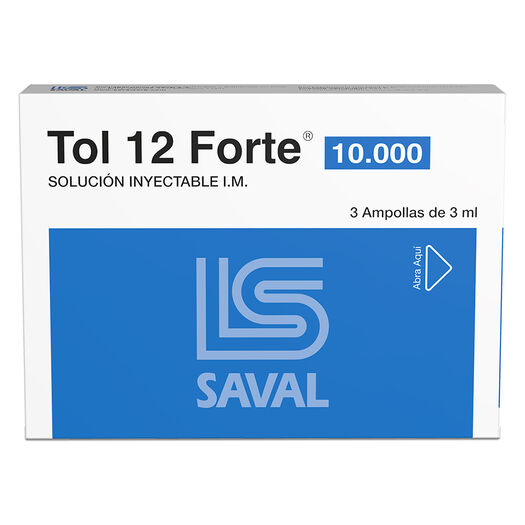 Tol 12 Forte 10000 UI x 3 Ampollas Solución Inyectable | Farmacias Ahumada