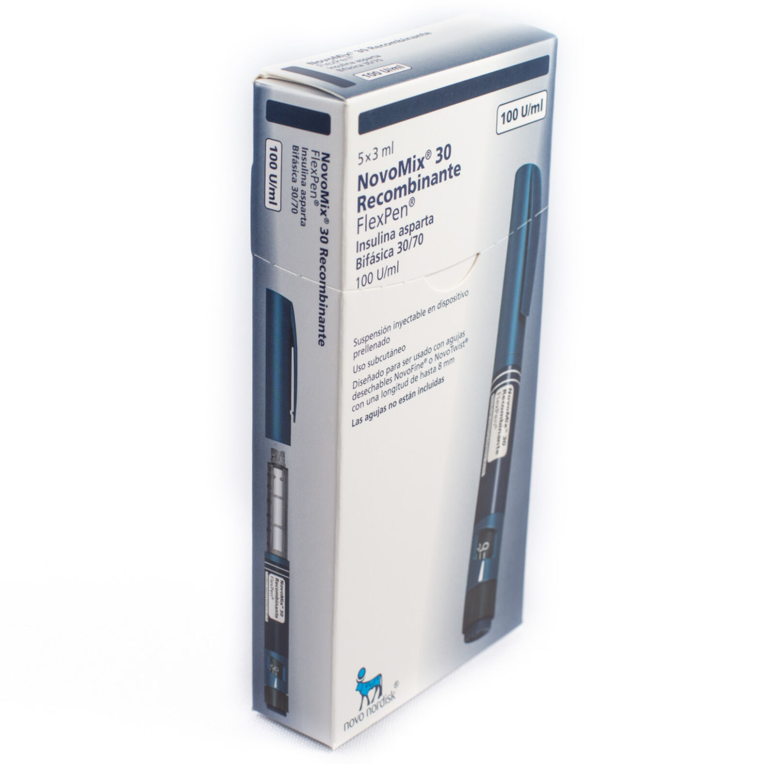 Insulina Novomix 30 Flexpen 100 UI/mL Suspension Inyectable x 5 ...