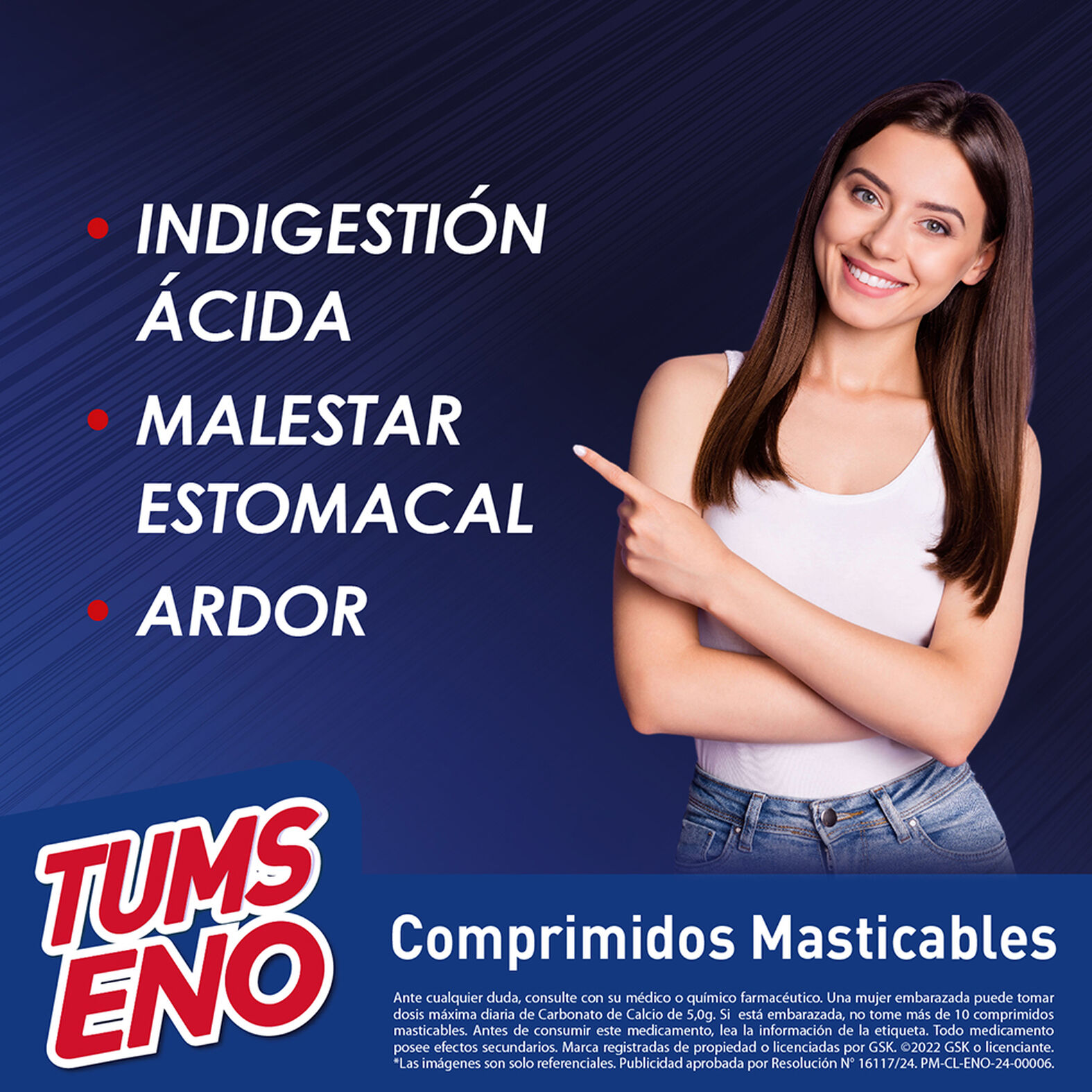 Tabletas Eno Tums 500 mg 4 un | Farmacias Ahumada