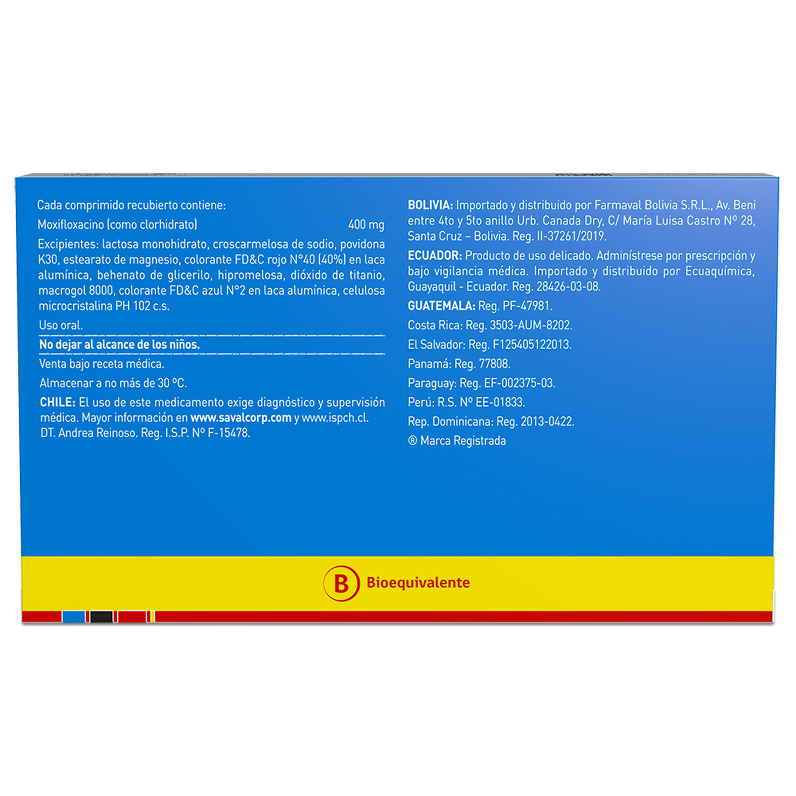 Moxaval Moxifloxacino 400 mg