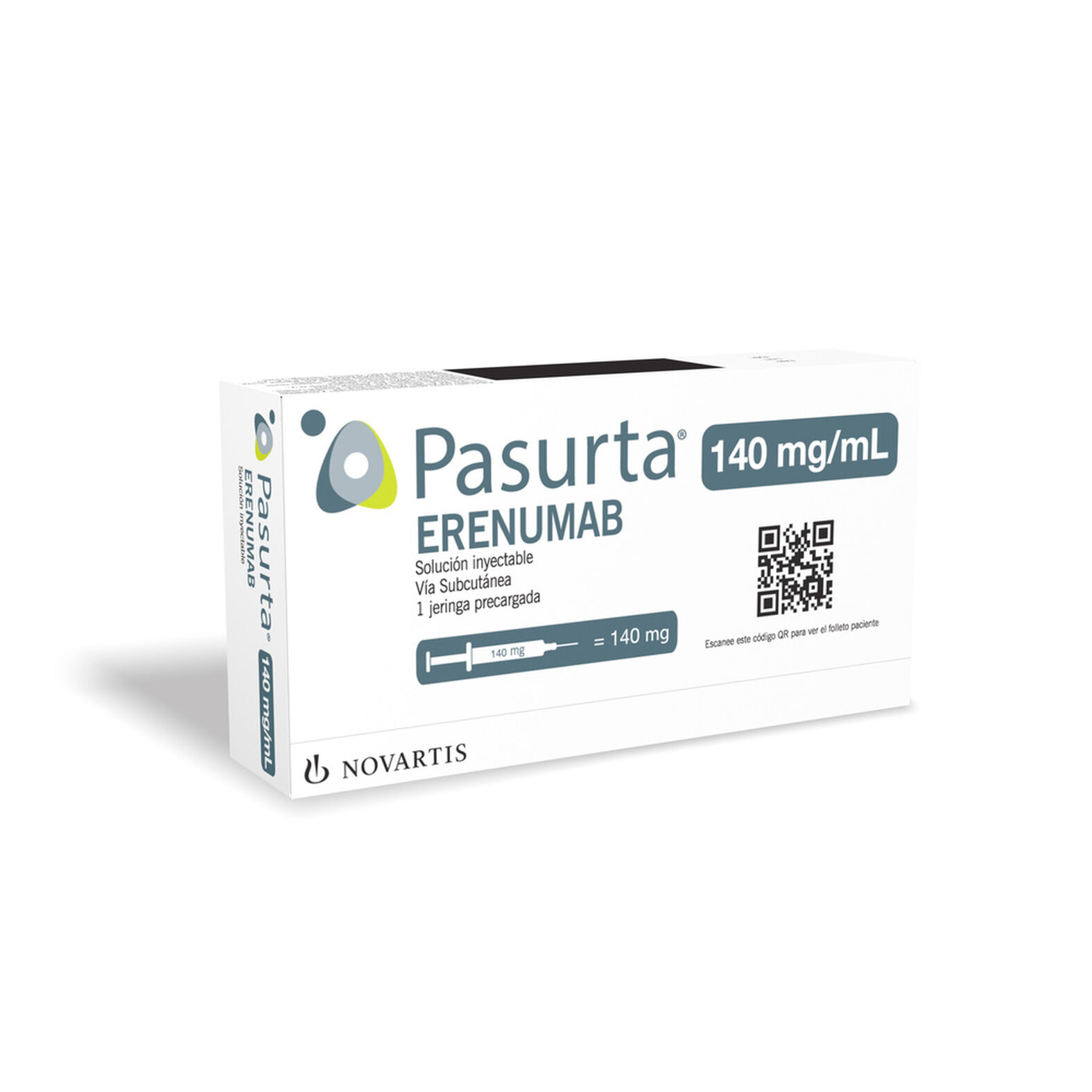 Pasurta Erenumab 140 mg - Prevención de Migraña