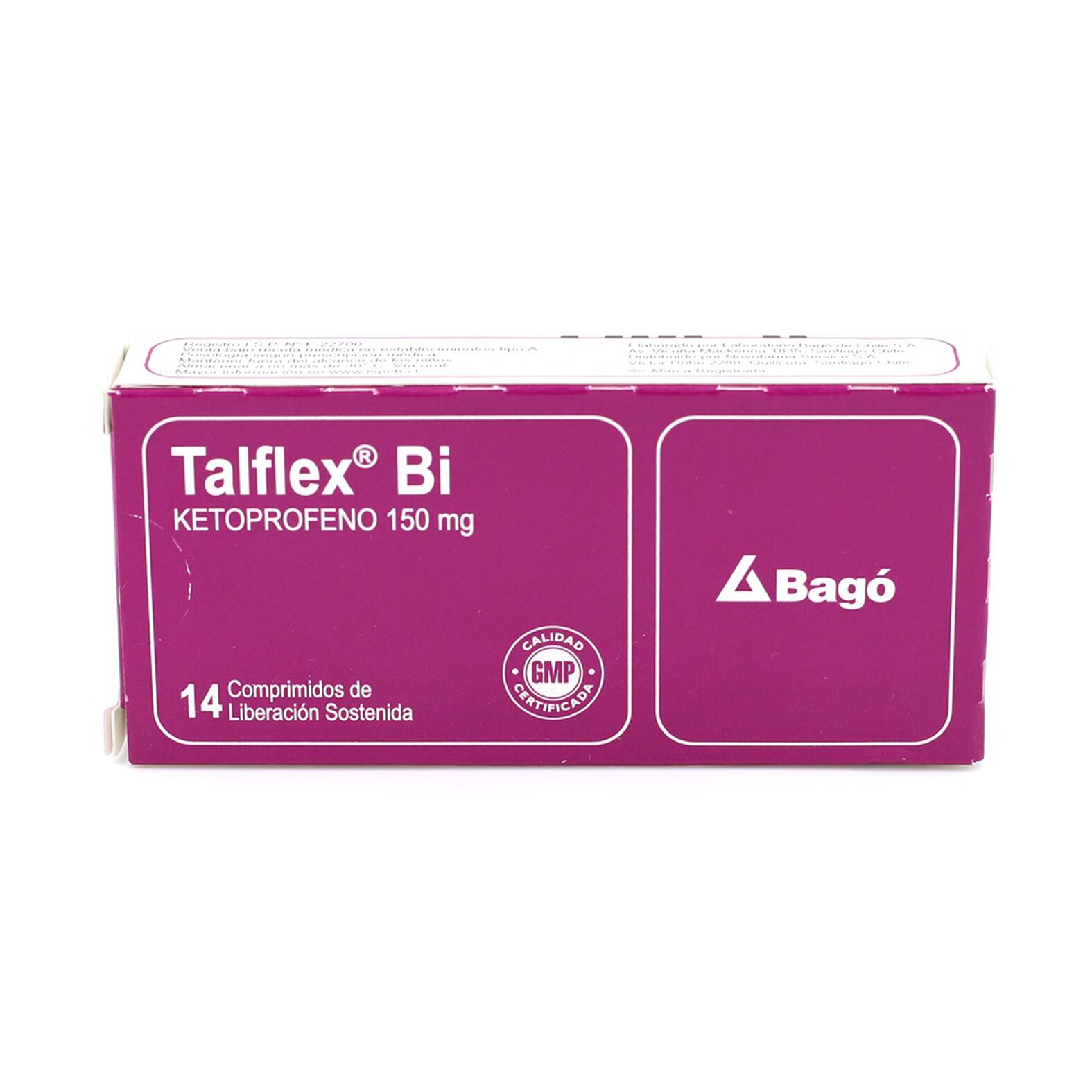 Talflex BI 150 mg x 14 Comprimidos de Liberación Sostenida | Farmacias ...