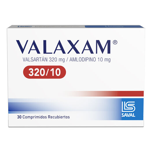 Valaxam 320 mg /10 mg x 30 Comprimidos Recubiertos | Farmacias Ahumada