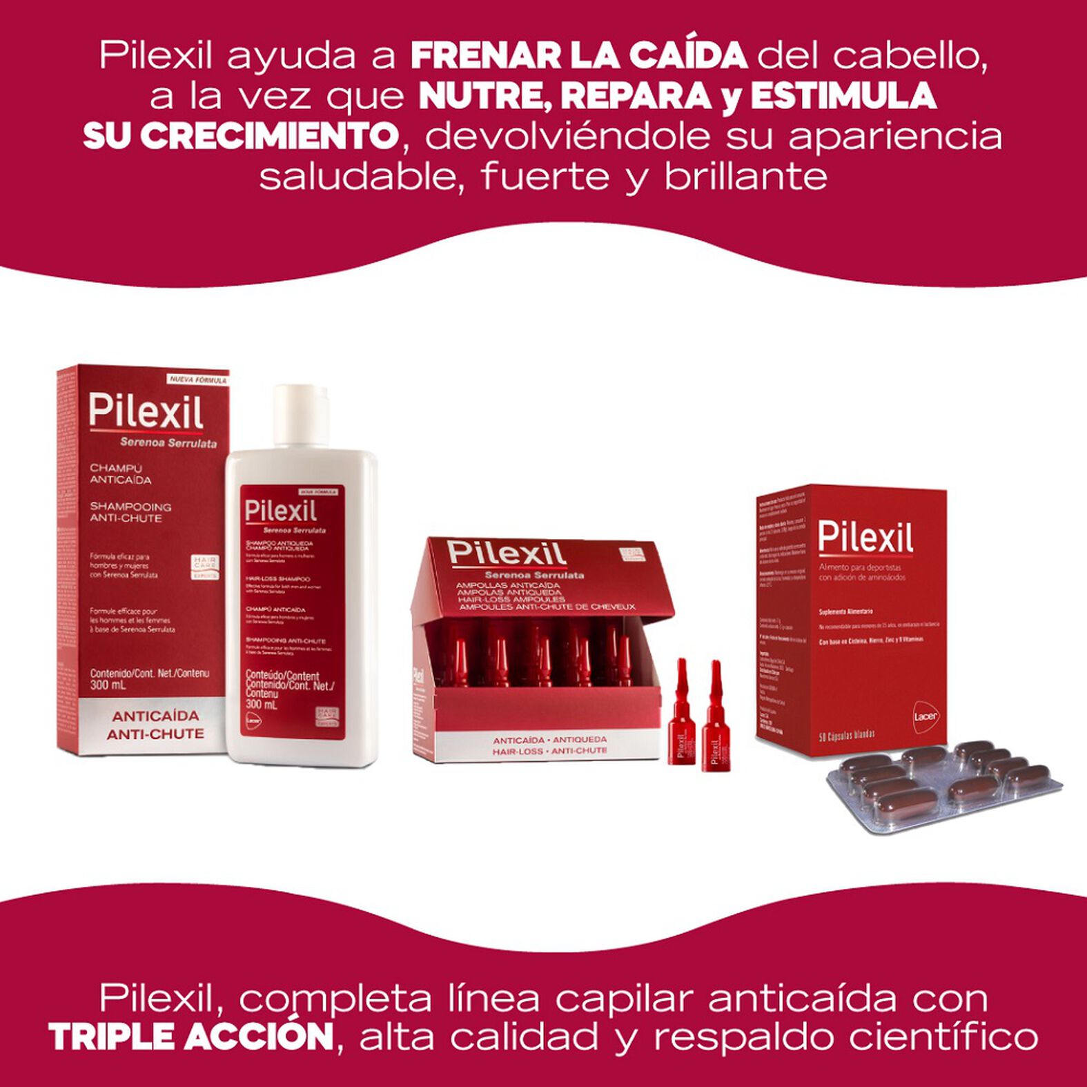 Pilexil x 50 cápsulas blandas
