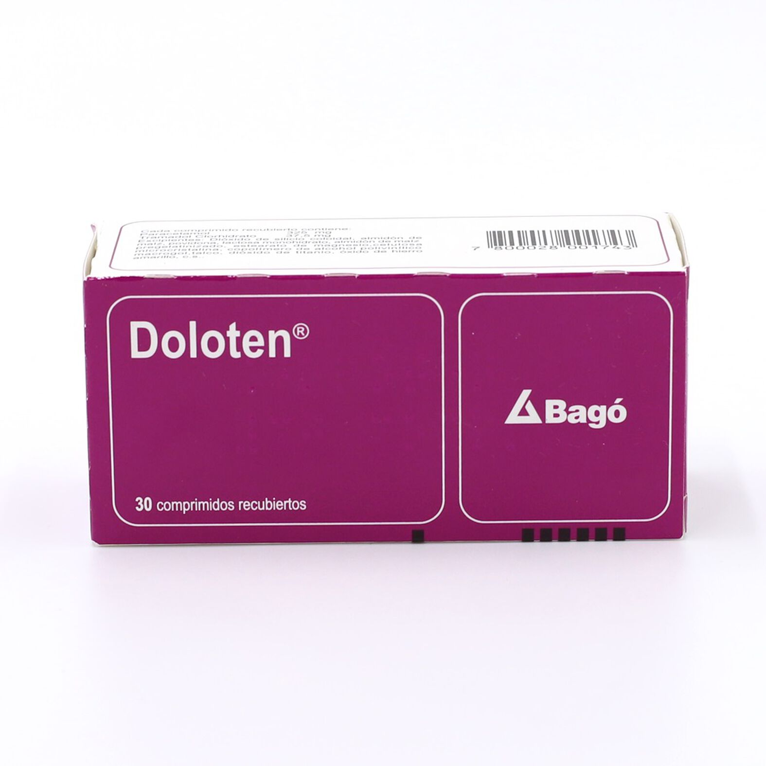 Doloten x 30 Comprimidos Recubiertos | Farmacias Ahumada