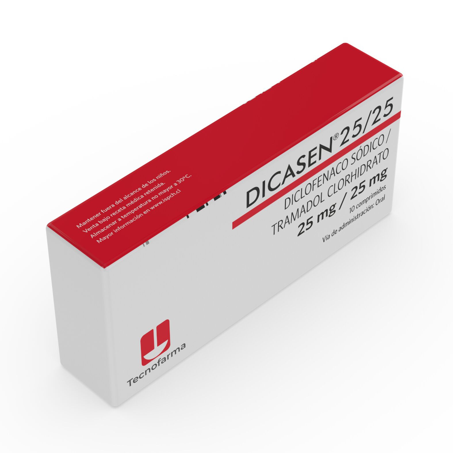 Dicasen 25/25Mg 10 Comprimidos | Farmacias Ahumada