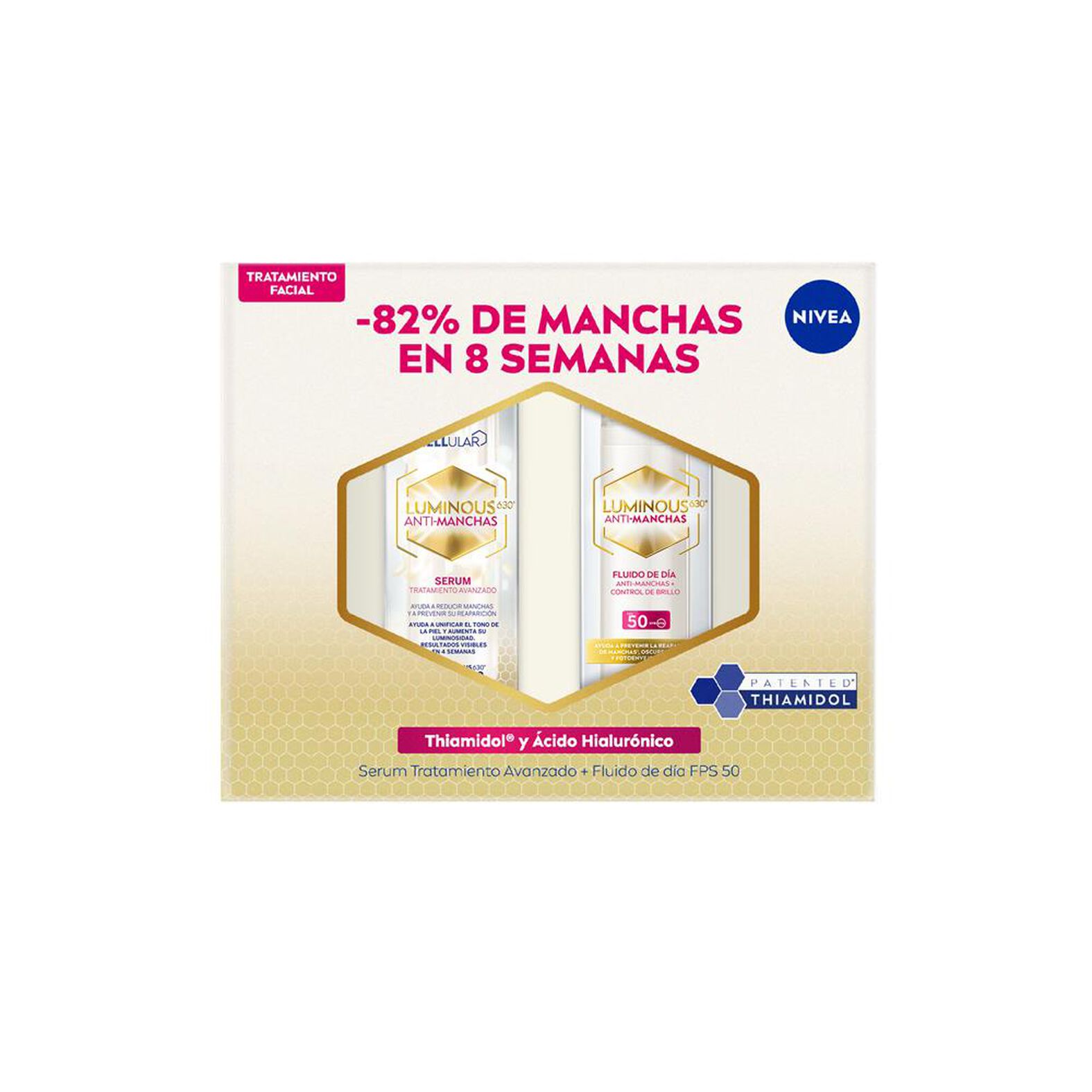 Pack Luminous630 Fluido Día 40ml + Serum Tratamiento Avanzado 30ml ...