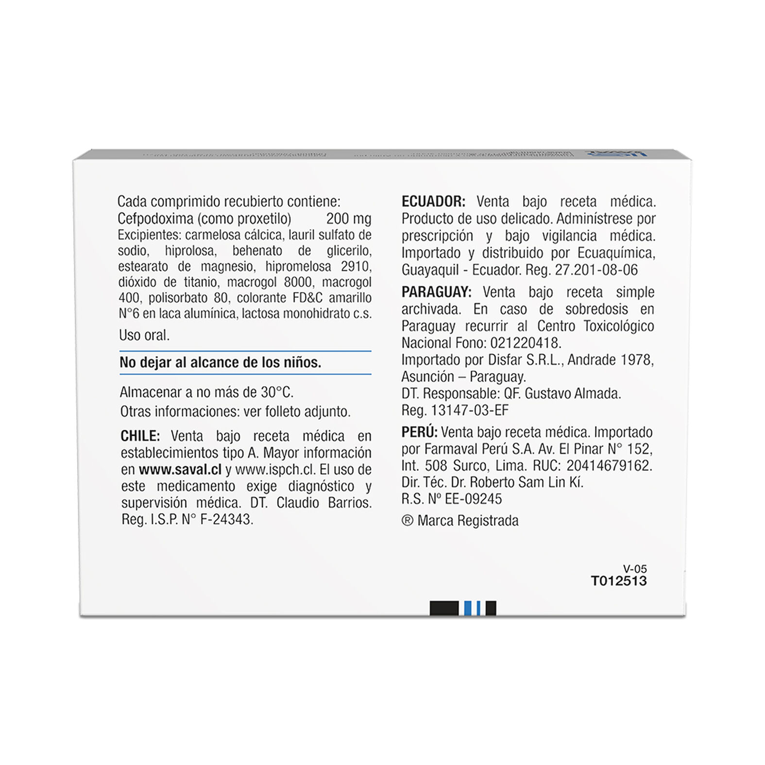 Cefirax 200 mg x 20 Comprimidos Recubiertos | Farmacias Ahumada