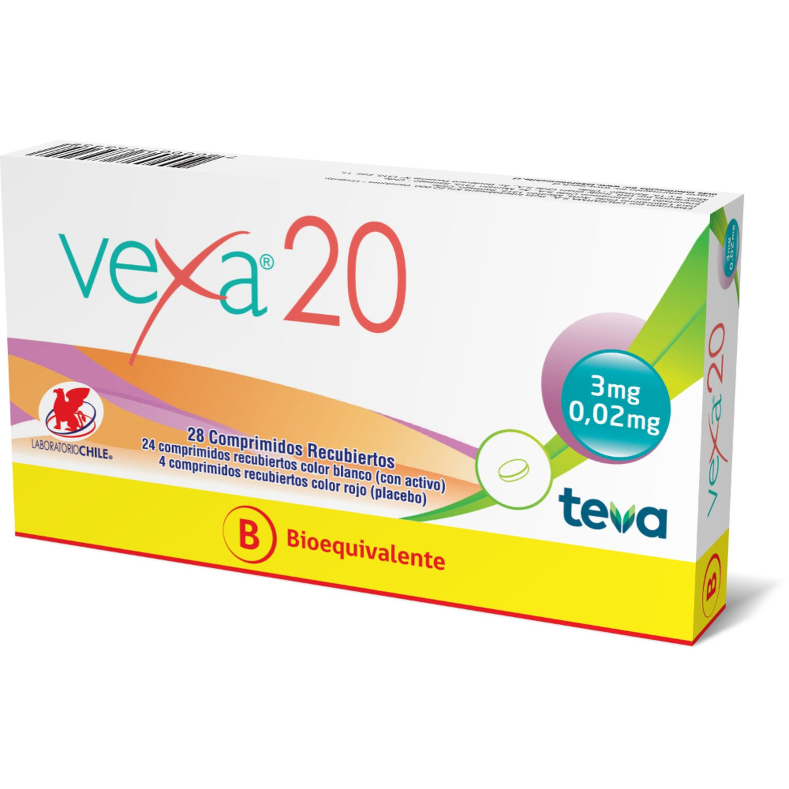 Vexa 20 28 Comprimidos Recubiertos | Farmacias Ahumada
