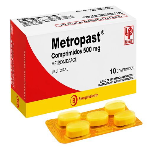 Metropast 500 mg x 10 Comprimidos | Farmacias Ahumada