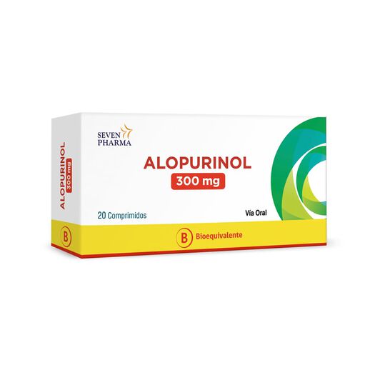 Alopurinol 300 mg x 20 Comprimidos SEVEN PHARMA CHILE SPA | Farmacias Ahumada
