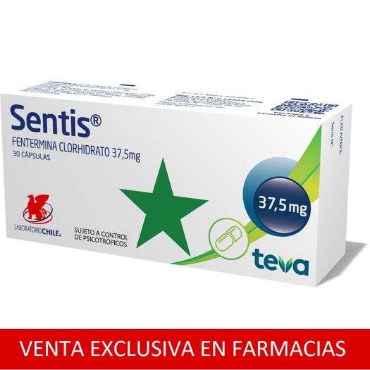 Sentis 37,5MG. Caja 30Cap | Farmacias Ahumada