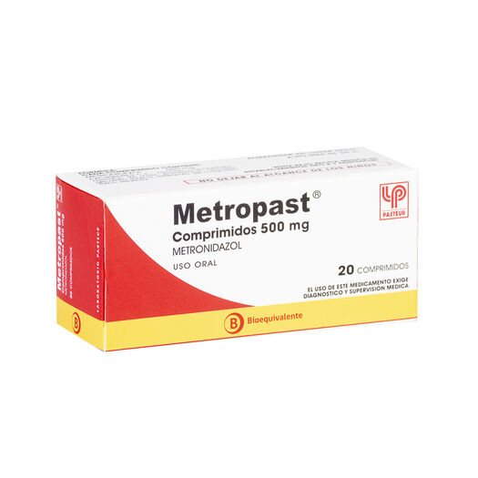 Metropast 500 mg x 20 Comprimidos | Farmacias Ahumada