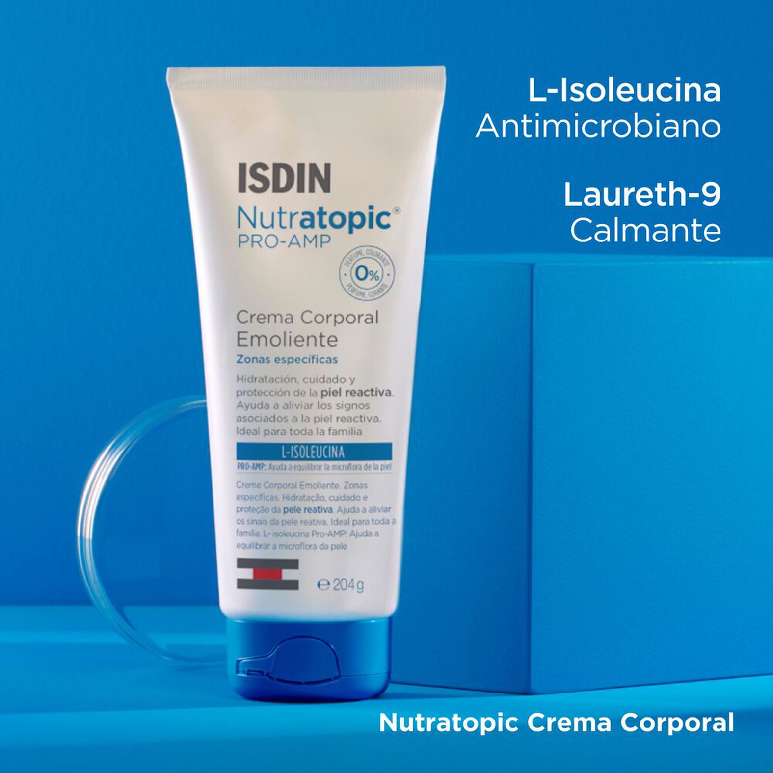 Isdin Crema Emoliente Nutratopic® Pro-AMP Piel Atópica x 200 mL