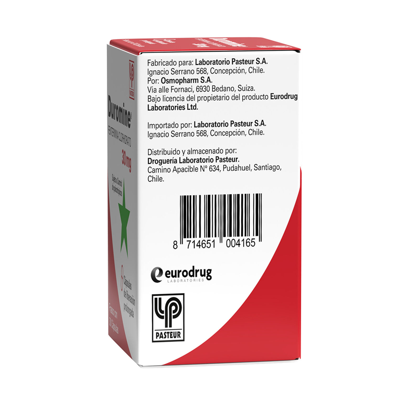 Duromine 30 mg - Supresor del Apetito Efectivo