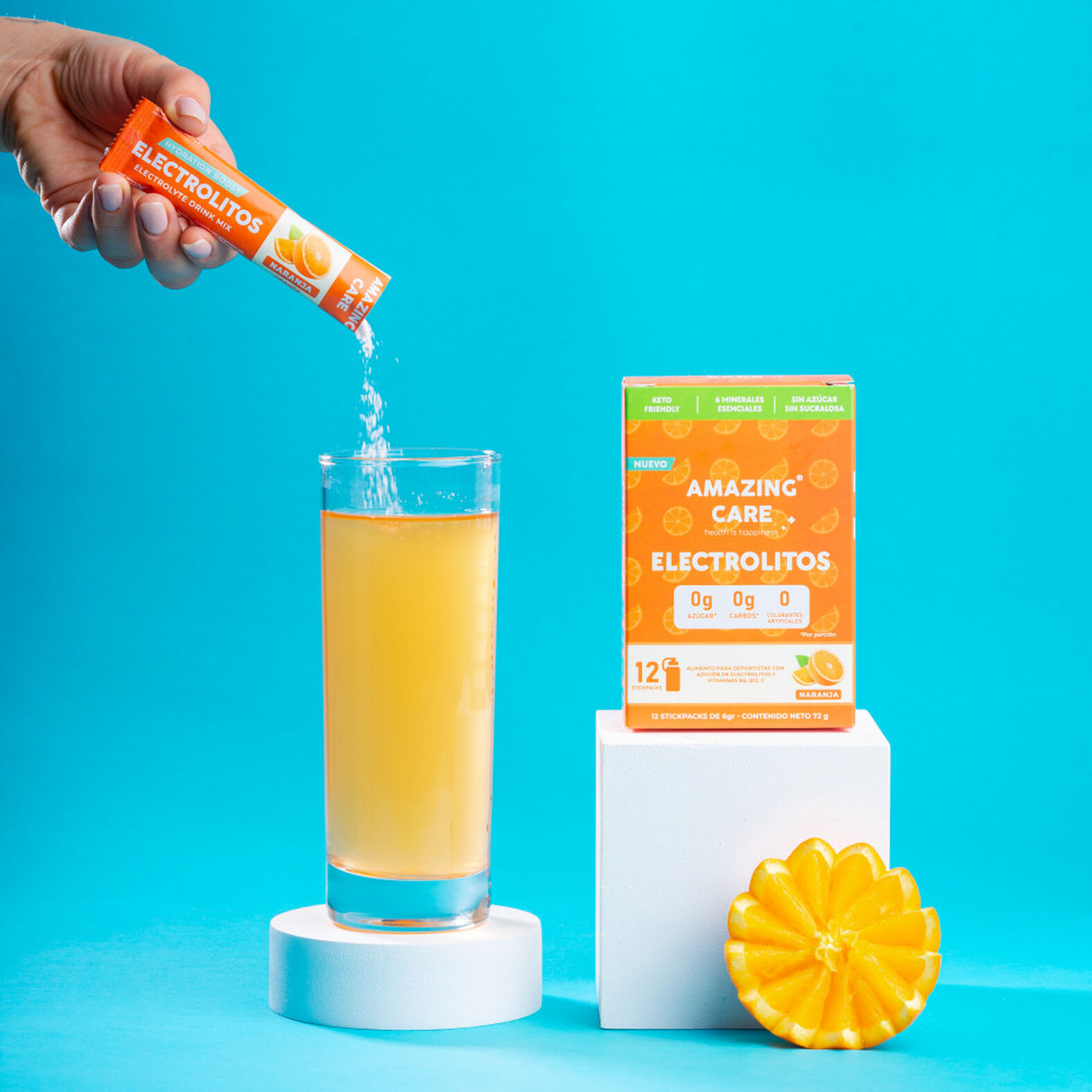 Amazing Care Naranja Sticks 72 Gr | Farmacias Ahumada