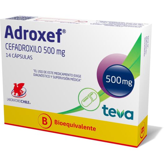 Adroxef 500 mg x 14 Cápsulas | Farmacias Ahumada
