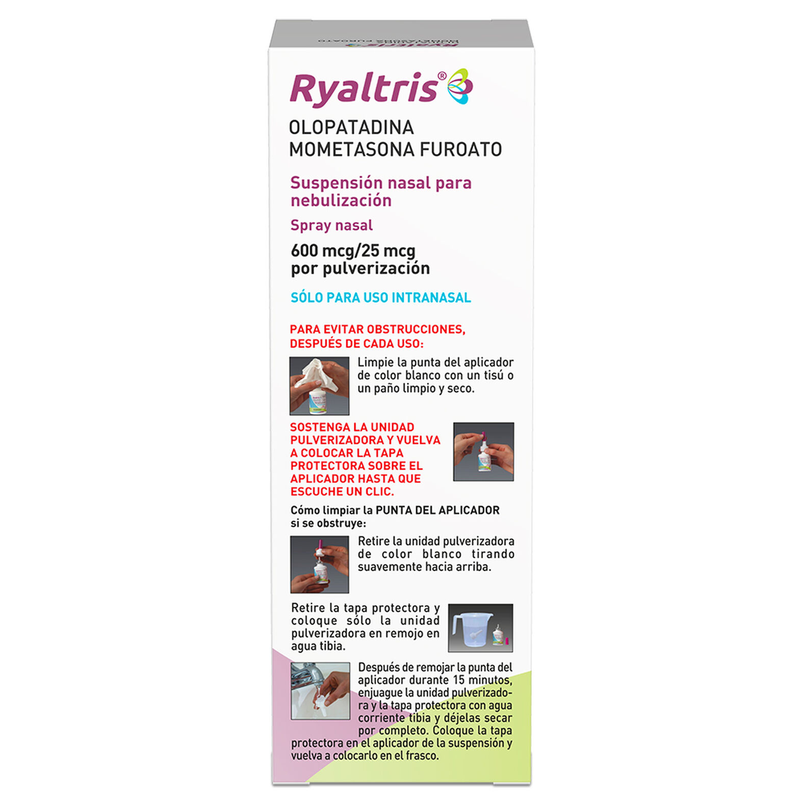 Ryaltris Spray Nasal 240 Dosis 600/25Mcg | Farmacias Ahumada