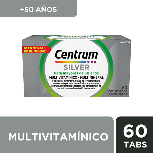 Centrum Silver Fco. 60 Comp. Rec. | Farmacias Ahumada