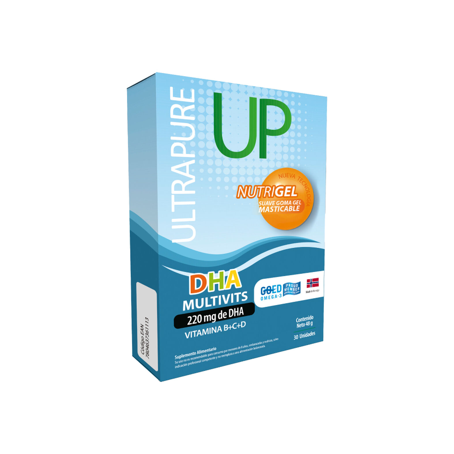 Up Omega Dha Multivits Nutrigel 30Un | Farmacias Ahumada
