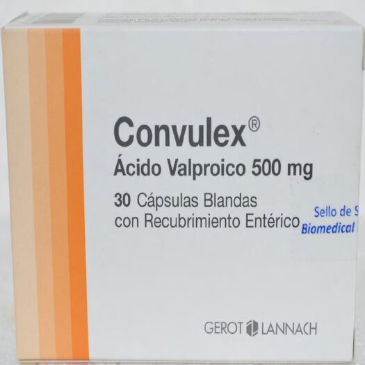 Convulex 500 mg x 30 Cápsulas Blandas | Farmacias Ahumada
