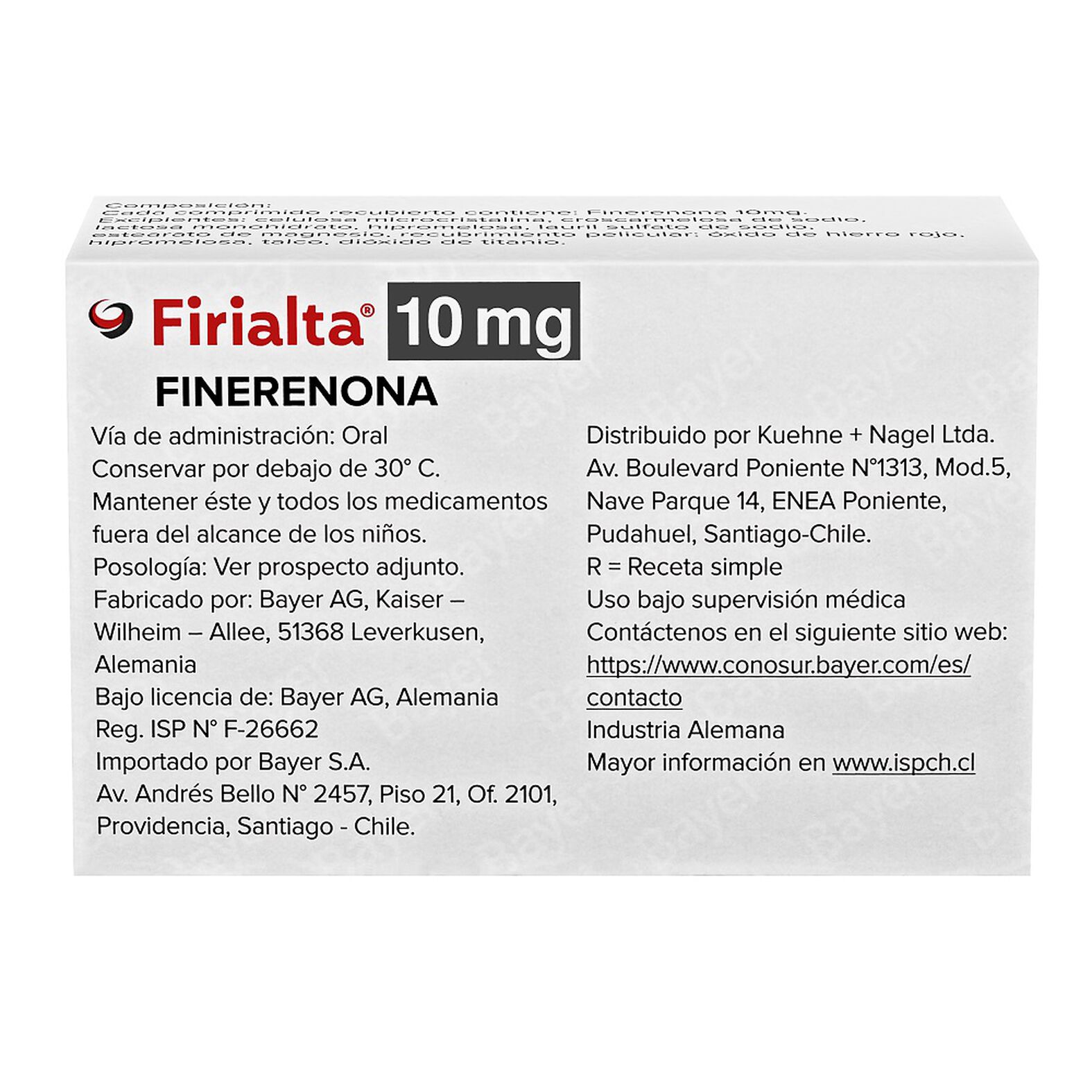Firialta 10 mg 28 Comprimidos | Farmacias Ahumada