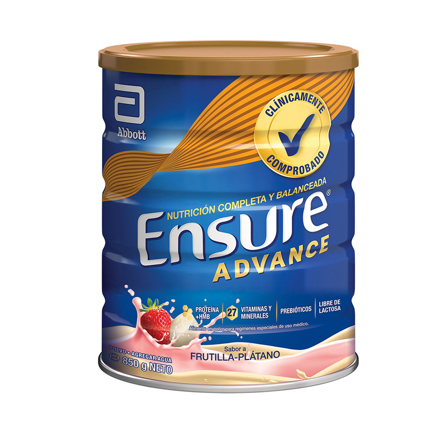 Ensure Advance Frutilla Plátano 850g