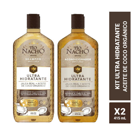Pack Tío Nacho Ultra Hidratante 1 Shampoo + 1 Acondicionador C/U 415 Ml | Farmacias Ahumada