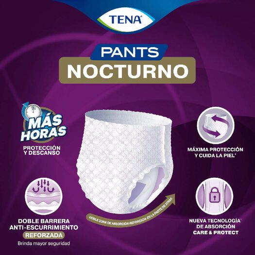 TENA Pants Ropa interior desechable nocturno talla G 8 unidades ...