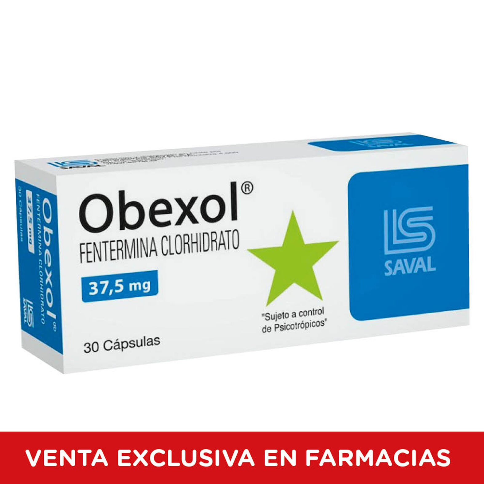 Obexol 37,7 mg x 30 Capsulas | Farmacias Ahumada