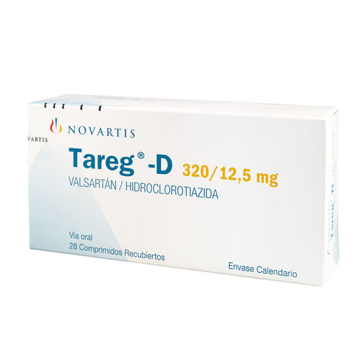Tareg D 320 mg/12.5 mg x 28 Comprimidos Recubiertos | Farmacias Ahumada