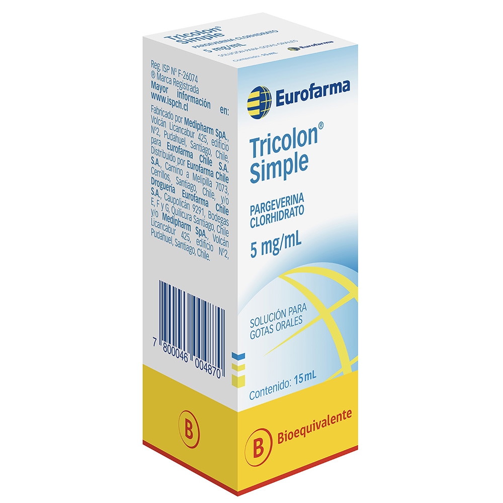 Tricolon 5 mg/ml x 15 ml Solución Oral para Gotas | Farmacias Ahumada