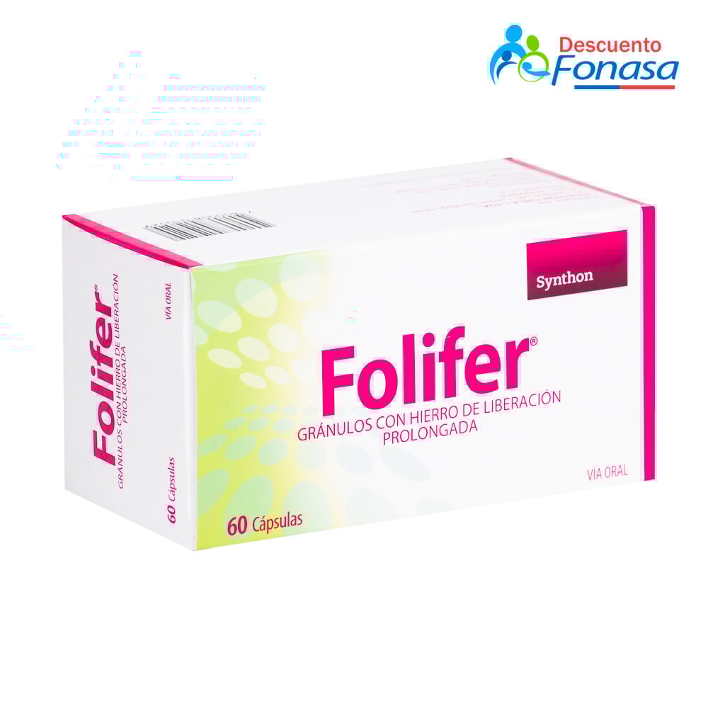 Folifer x 60 Cápsulas con Gránulos de Liberación Prolongada | Farmacias ...