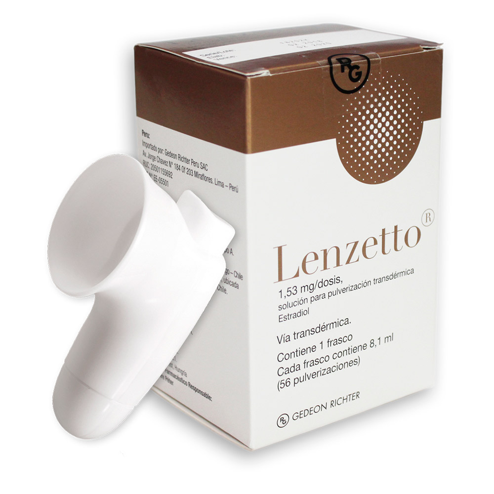 Lenzetto TRH 1.53 mg/Dosis Spray 56 Dosis | Farmacias Ahumada