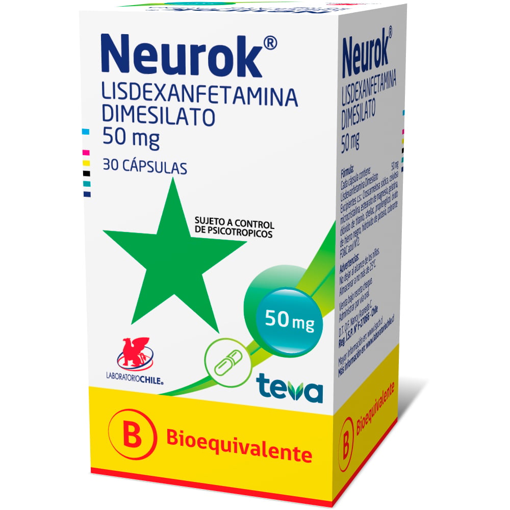 Neurok 50Mg 30 Cápsulas | Farmacias Ahumada