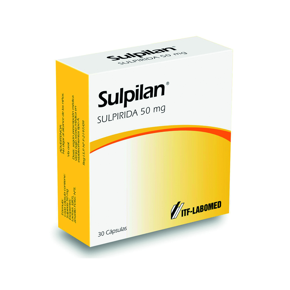 Sulpilan 50 mg x 30 Cápsulas | Farmacias Ahumada