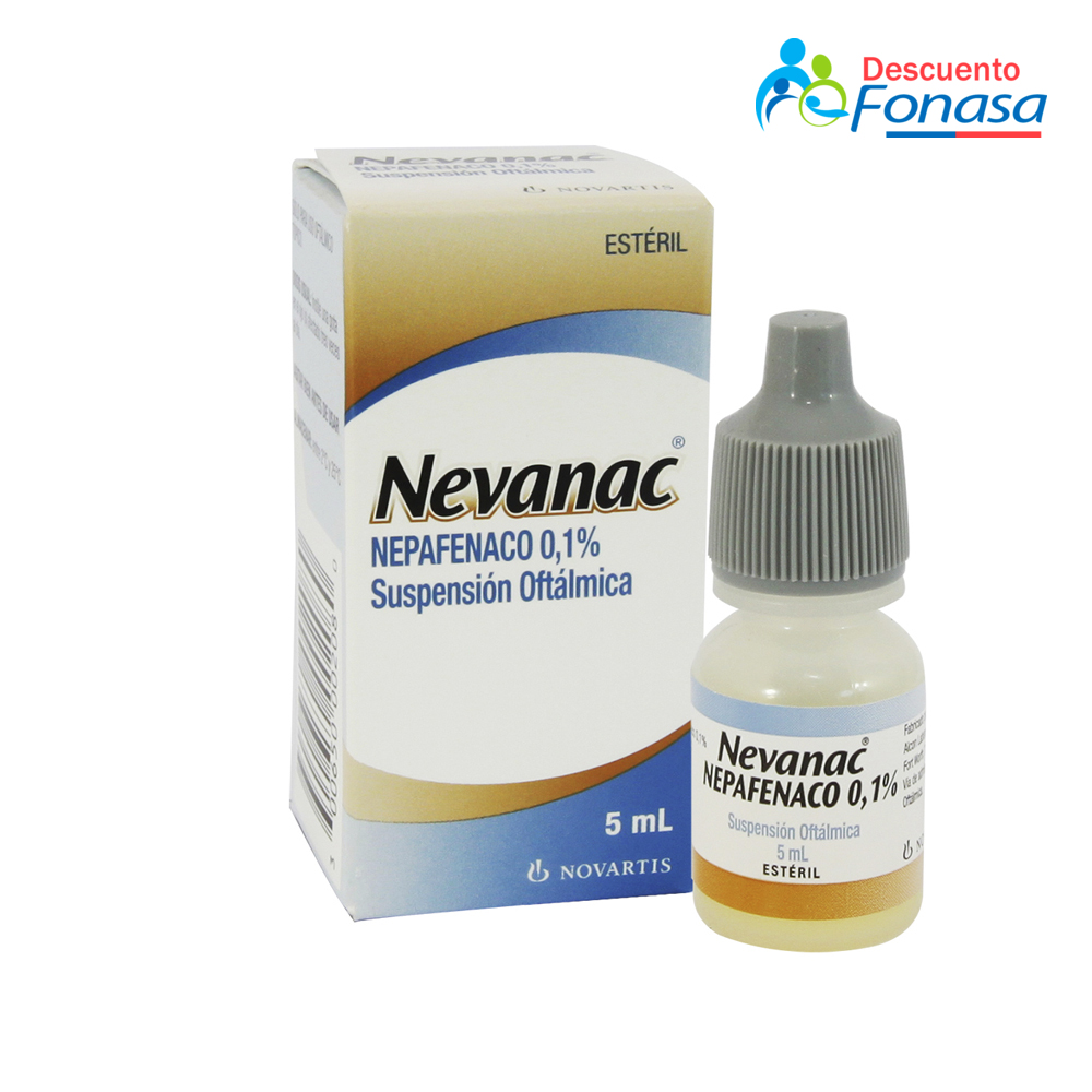 Nevanac 0,1 % x 5 mL Suspensión Oftálmica | Farmacias Ahumada