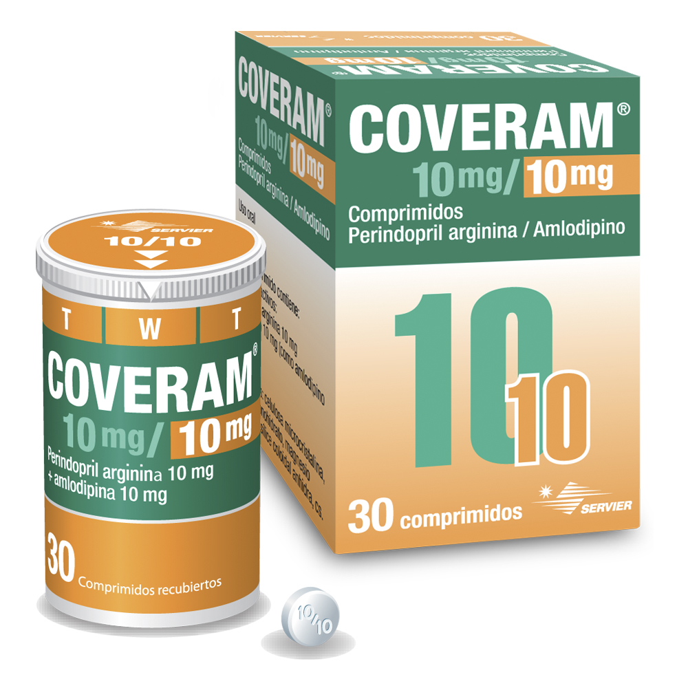 Coveram 10 mg/10 mg x 30 Comprimidos | Farmacias Ahumada