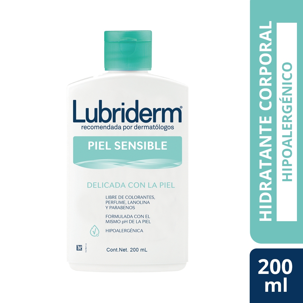 lubriderm® piel sensible x 200 ml | Farmacias Ahumada