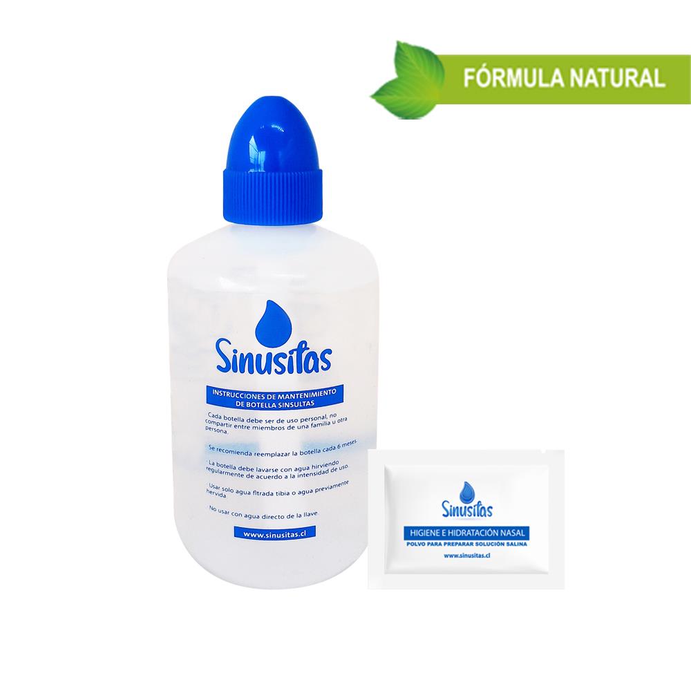 Sinusitas Kit Botella + Sachet Nasal 60 un | Farmacias Ahumada