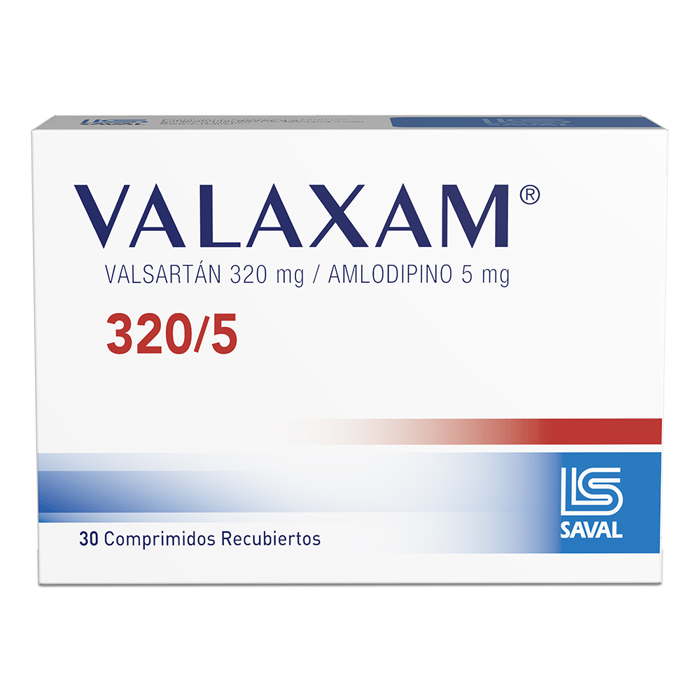 Valaxam 320 mg/5 mg x 30 Comprimidos Recubiertos | Farmacias Ahumada