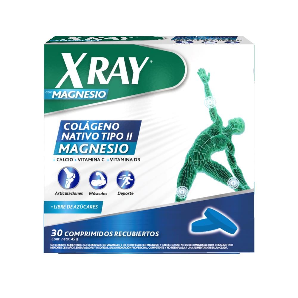 XRay con Magnesio Colágeno Nativo Tipo II 30 Comprimidos Recubiertos ...