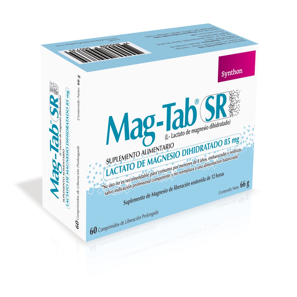 Mag-Tab SR 85 mg x 60 Comprimidos De Liberacion Prolongada | Farmacias ...