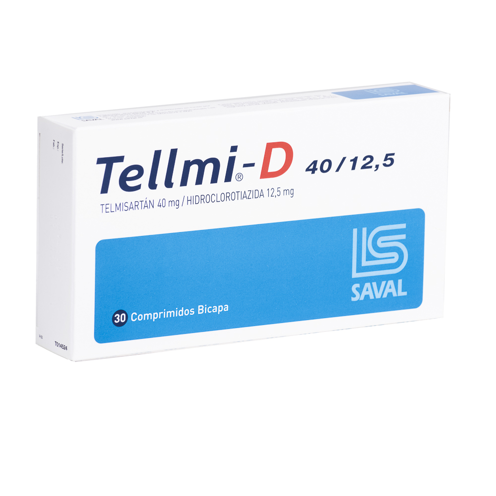 Tellmi-D 40 mg/12.5 mg x 30 Comprimidos Bicapa | Farmacias Ahumada